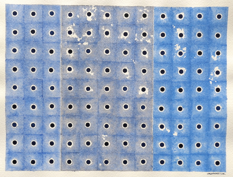 Arte abstracto Azul sobre azul